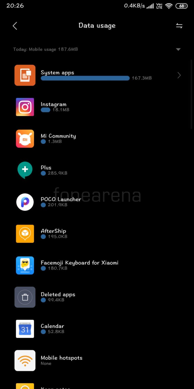 The global version of MIUI 10 gets a dark mode. So far only in beta ...