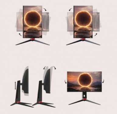 Ningmei GN276CQ is a 144 Hz gaming monitor with a curved 27 "display