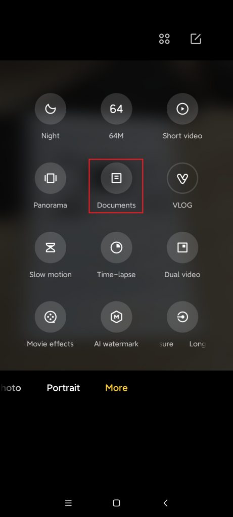 How to scan and digitize documents via Xiaomi smartphone