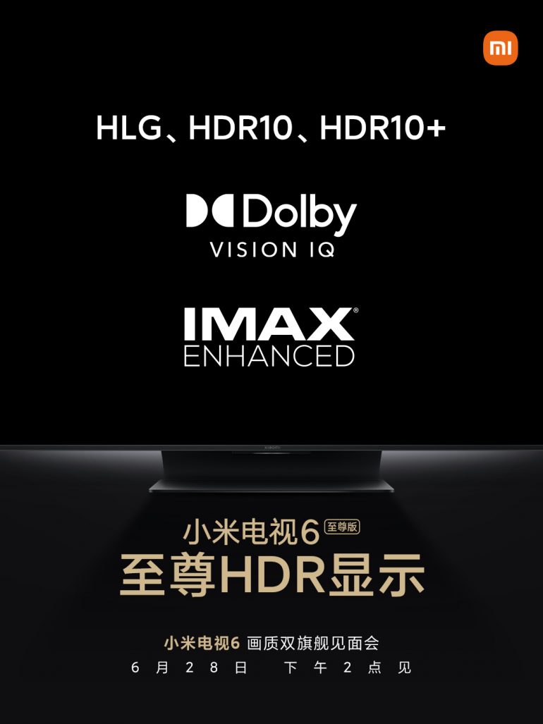 Xiaomi reveals parameters of the new Mi TV 6 series: Extremely accurate ...