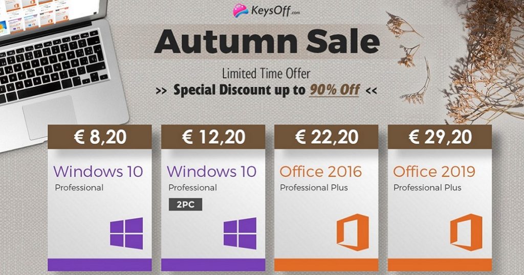 September software sale: Windows 10 already from 6 € and other tools