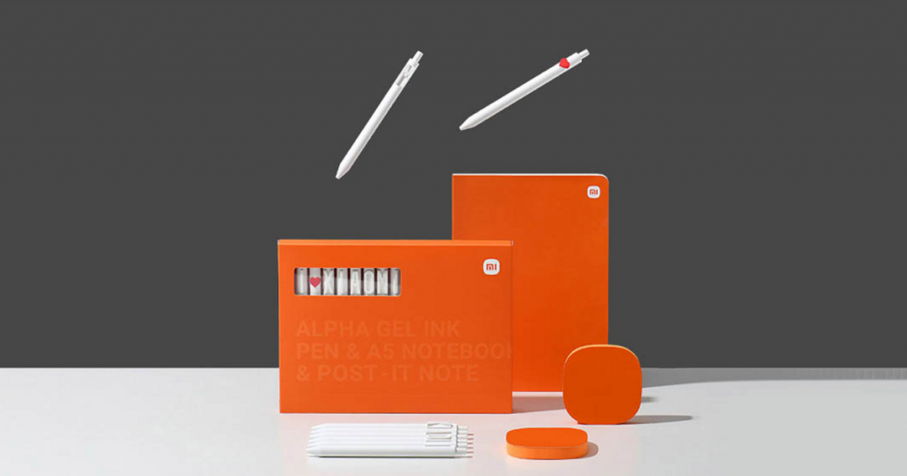 Xiaomi presents an office set: pens, notebooks and stickers