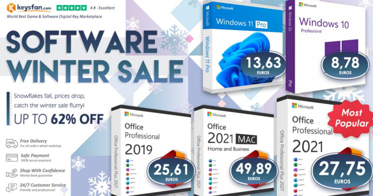 January software sale: Lifetime licenses for Office at a discount of 62%